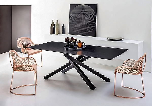 Модел Pechino. Производител - Midj, Италия. Луксозна италианска трапезна маса. Модерни ...