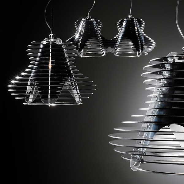 Дизайнерска висяща лампа с еденичен или двоен абажур и настолна лампа ...